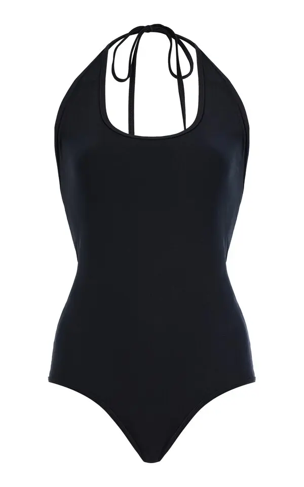 TOTEME Scoop Halterneck One-piece Swimsuit - Black