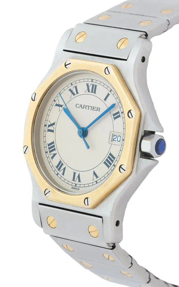 STEPHANIE WINDSOR Cartier Santos Octagon Vintage Watch
