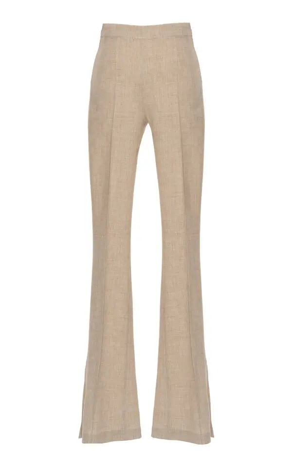 DES_PHEMMES Flared-leg Pants - Light Grey