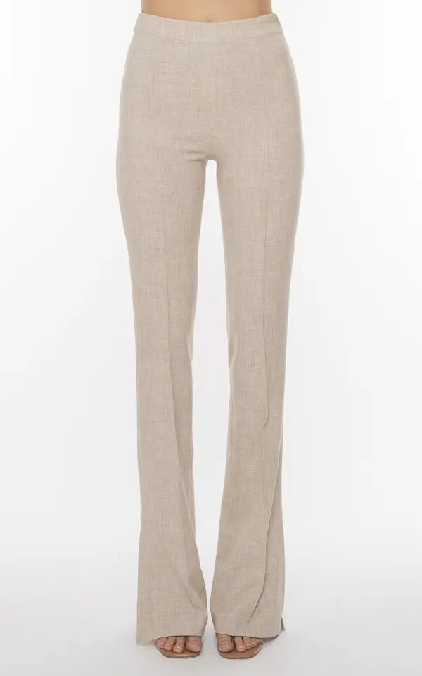 DES_PHEMMES Flared-leg Pants - Light Grey