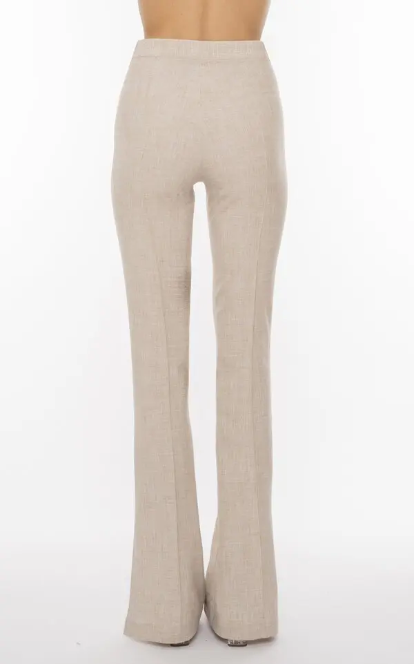 DES_PHEMMES Flared-leg Pants - Light Grey