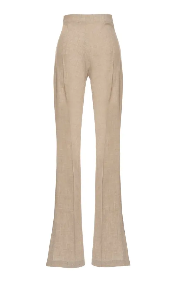 DES_PHEMMES Flared-leg Pants - Light Grey