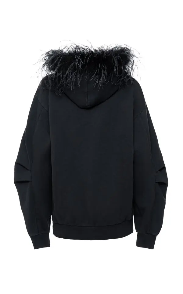 DES_PHEMMES Feathered Hoodie