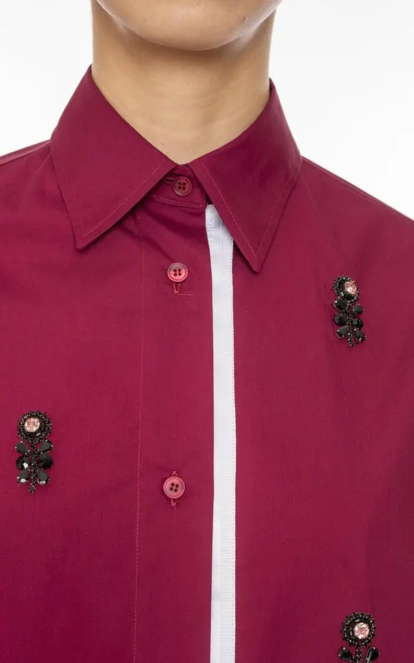 DES_PHEMMES Classic Cotton Shirt