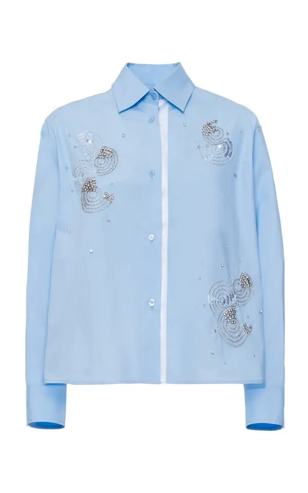DES_PHEMMES Collared Cotton Shirt