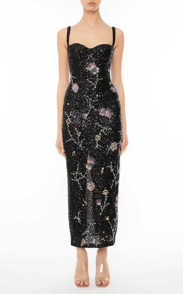 DES_PHEMMES Embellished Maxi Dress