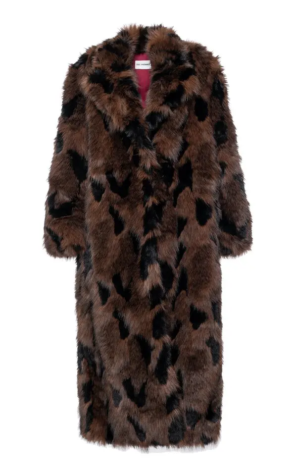 DES_PHEMMES Oversized Ecofur Coat