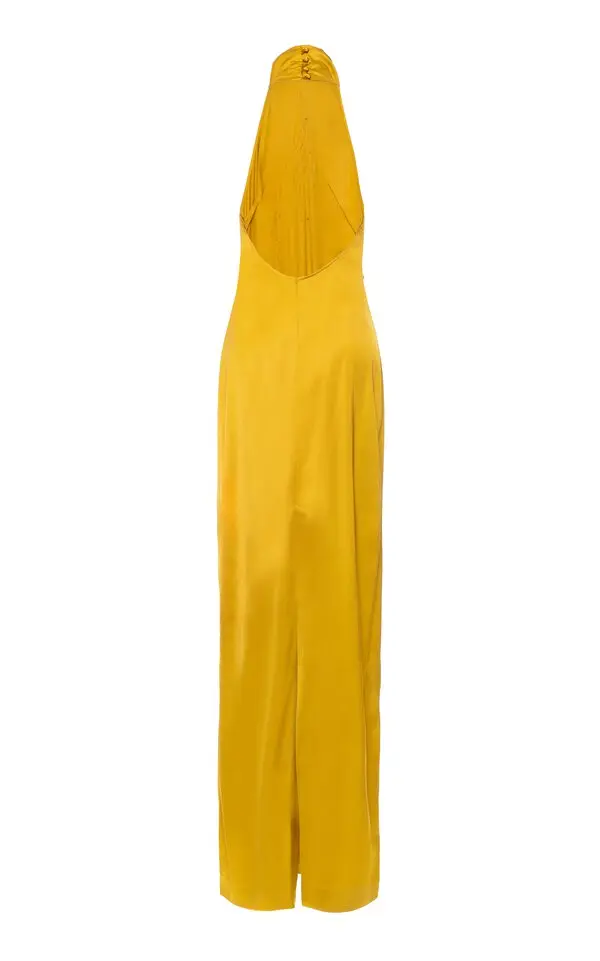 DES_PHEMMES Embellished Backless Gown