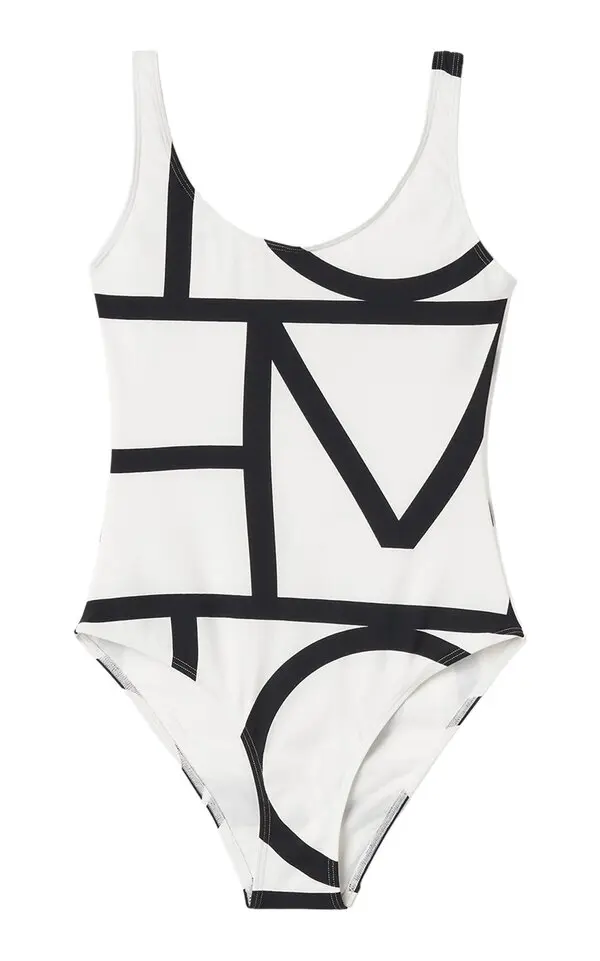 TOTEME Monogram One-piece Swimsuit - White