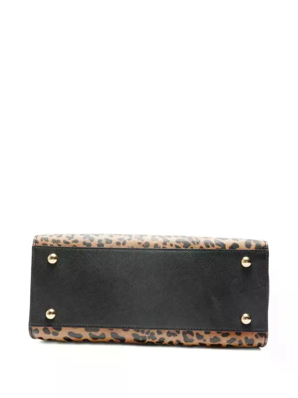 FERRAGAMO 2000s Gancini Leopard Shoulder Bag
