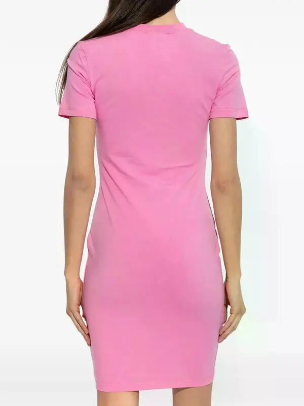 Versace Logo-appliqué Day Dress - Pink