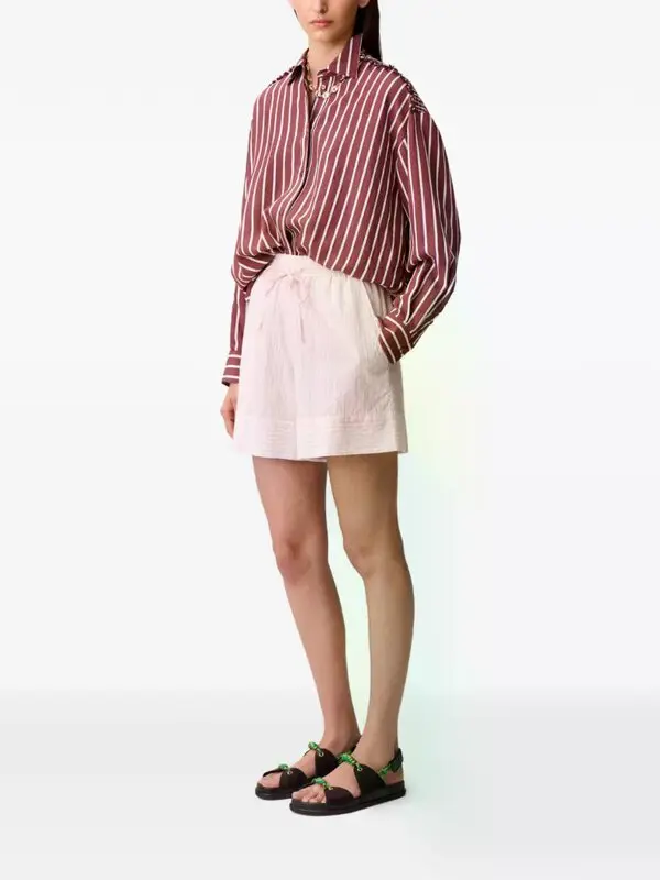 Claudie Pierlot Striped Drawstring Shorts