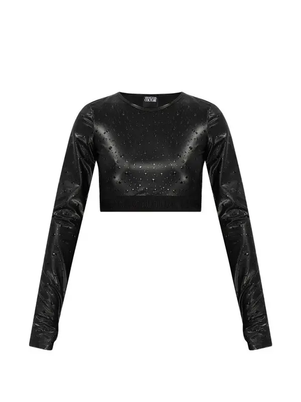 Versace Long-sleeved Crop Top