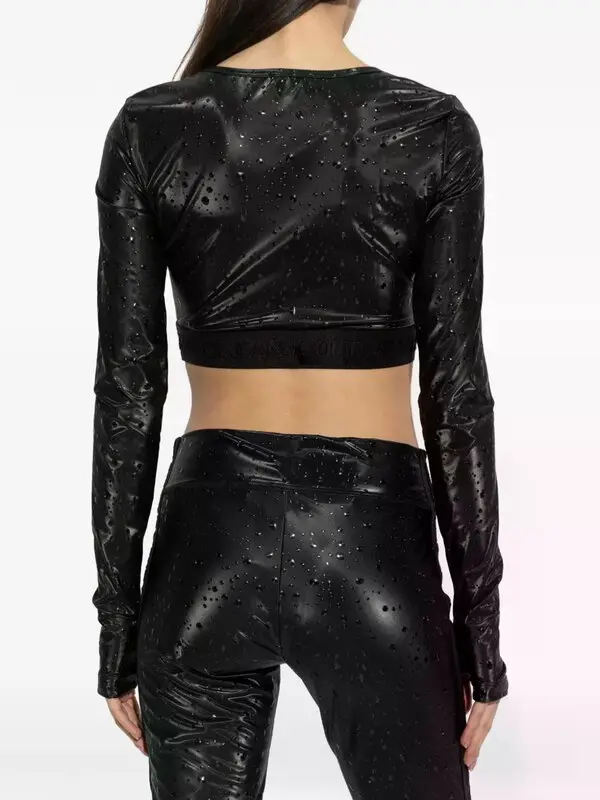 Versace Long-sleeved Crop Top