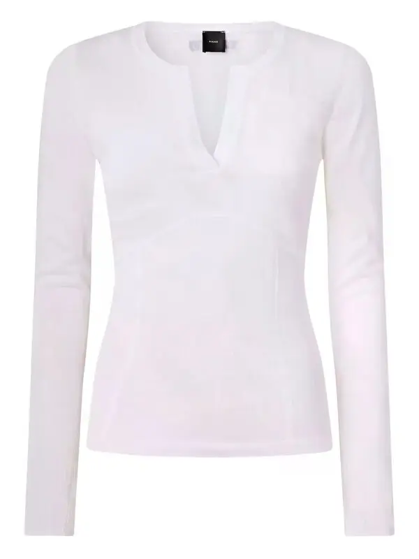 Pinko V-neck Long-sleeve Top