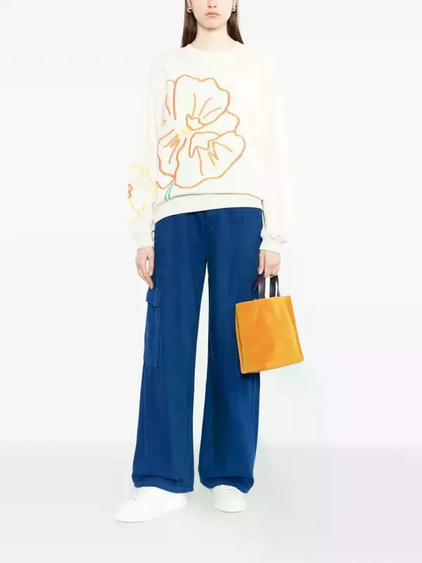 Mira Mikati Floral-embroidered Sweatshirt