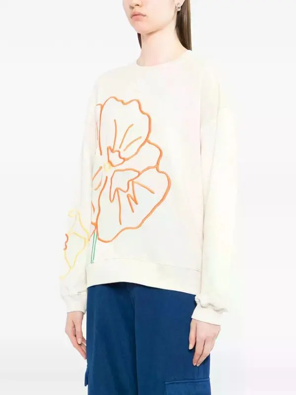 Mira Mikati Floral-embroidered Sweatshirt