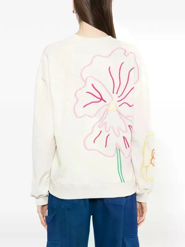 Mira Mikati Floral-embroidered Sweatshirt