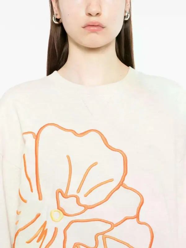 Mira Mikati Floral-embroidered Sweatshirt