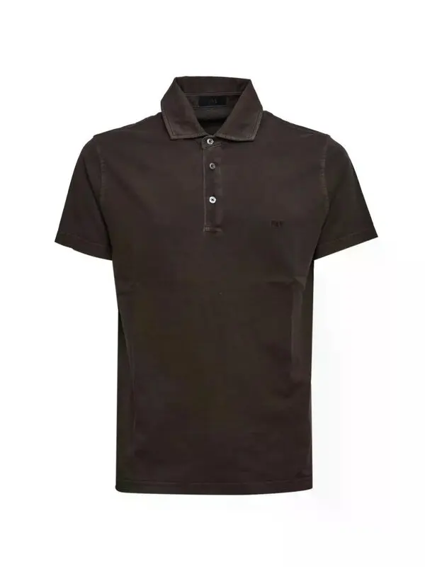 FAY Embroidered Detail Polo Shirt