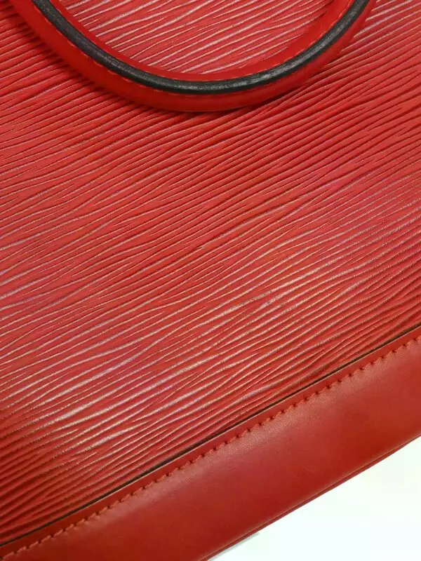 LOUIS VUITTON 1996 Alma Textu Handbag - Red
