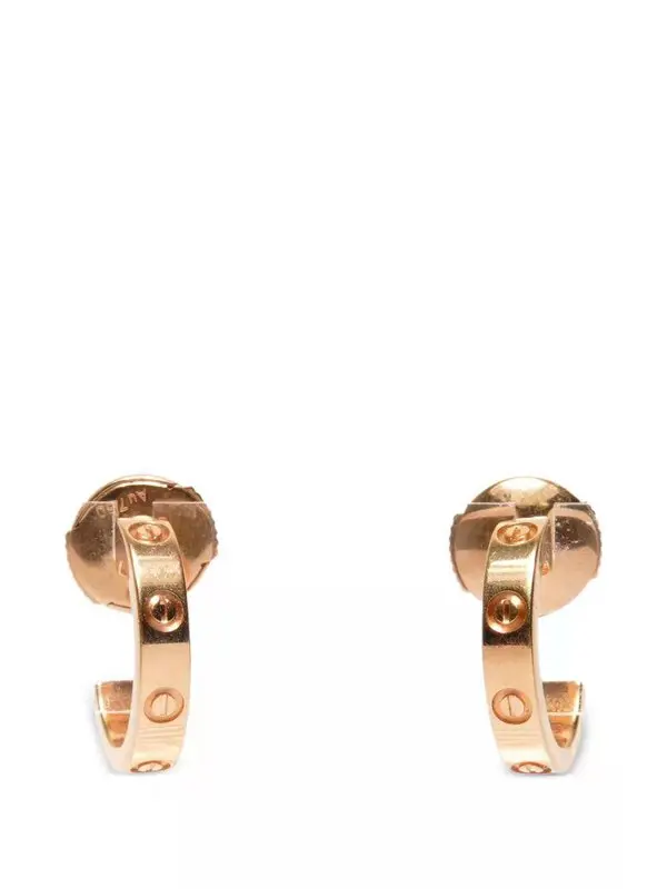 CARTIER Love Hoop Earrings - Pink