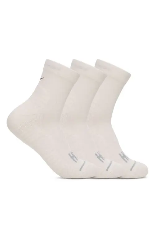 HOKA Run 3-pack Quarter Socks - White/white/white