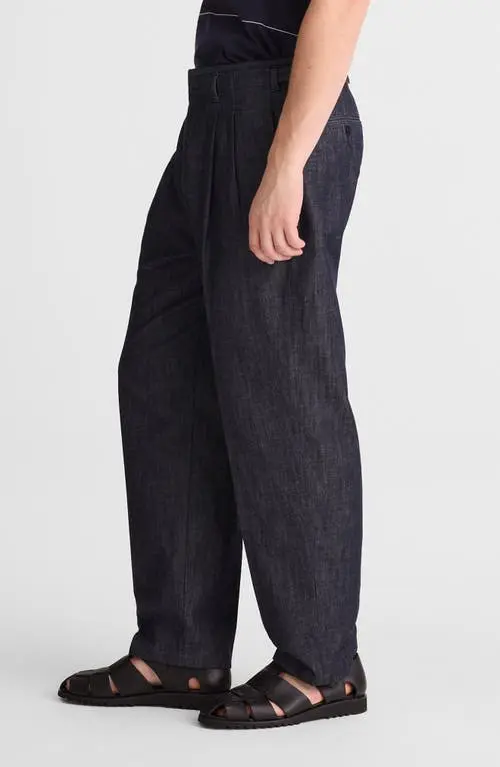 Madewell Double Pleated Denim Trousers