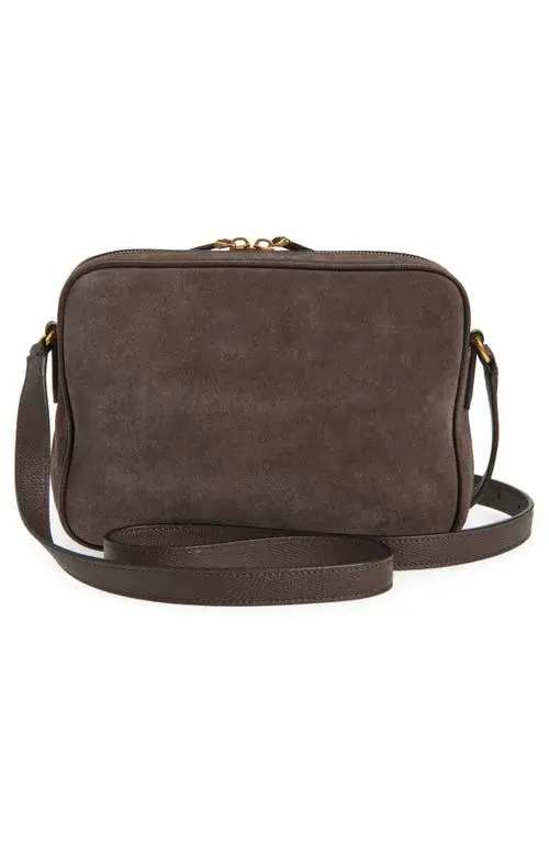 Valentino Garavani Antibes Suede Camera Bag - Brown