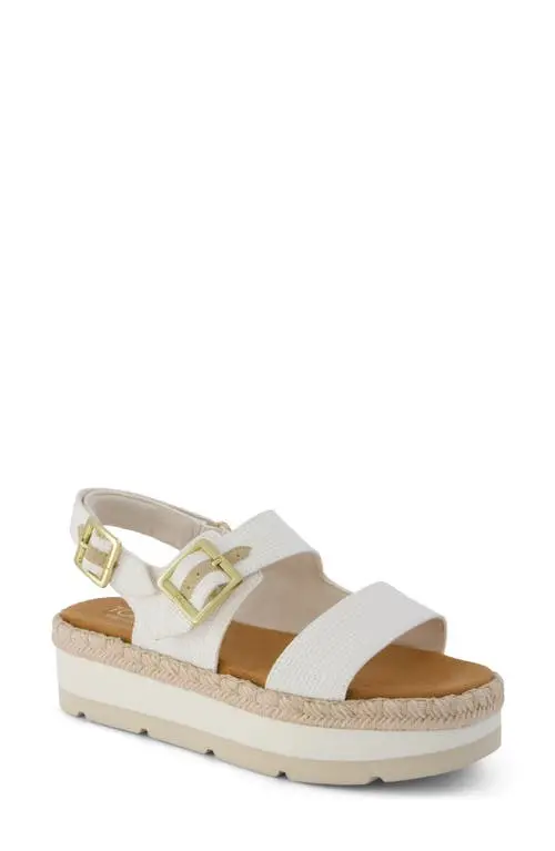 Toms Giana Flatform Sandal - White