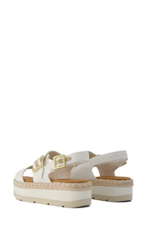 Toms Giana Flatform Sandal - White