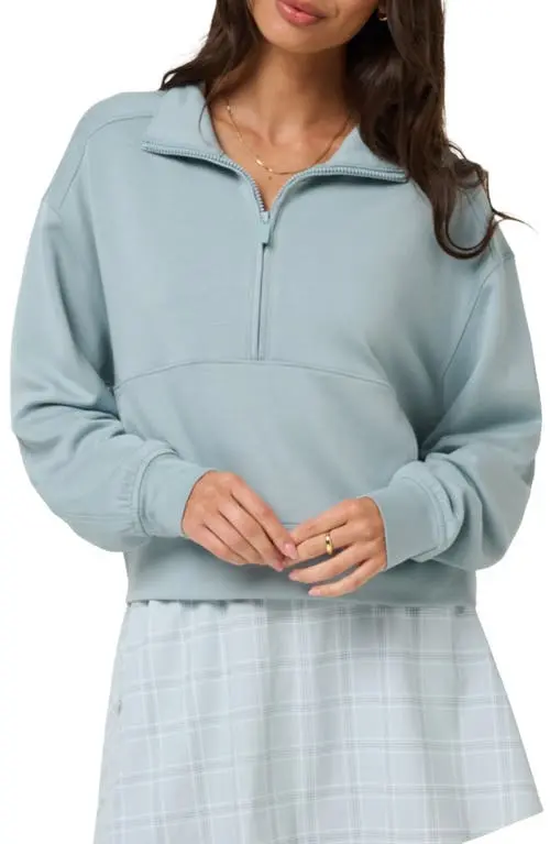 Travis Mathew Skyloft Half Zip Sweatshirt - Slate