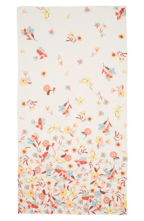 Echo Falling Flowers Wrap - White Multi