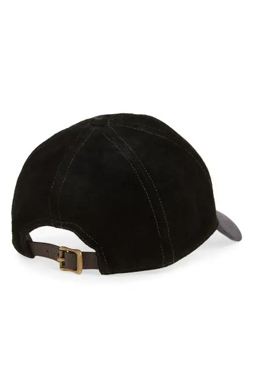 Double Rl Roughtout Suede Baseball Cap