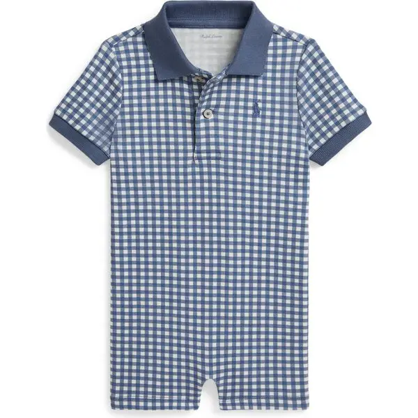 Ralph Lauren Gingham Cotton Polo Shortall