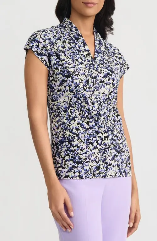 KASPER Printed Dolman Sleeve Top