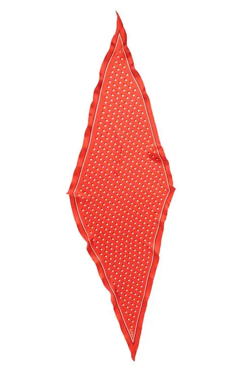 Echo Dot Silk Diamond Scarf - Fiesta Orange