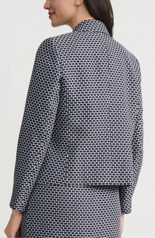 KASPER Jacquard Cropped Blazer