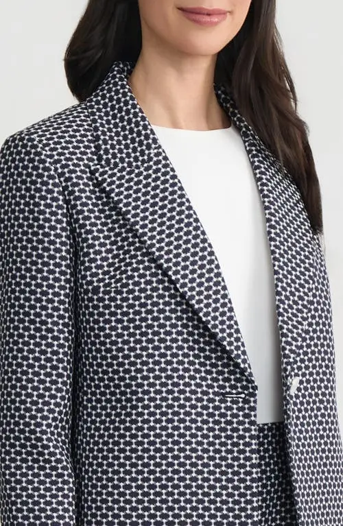 KASPER Jacquard Cropped Blazer