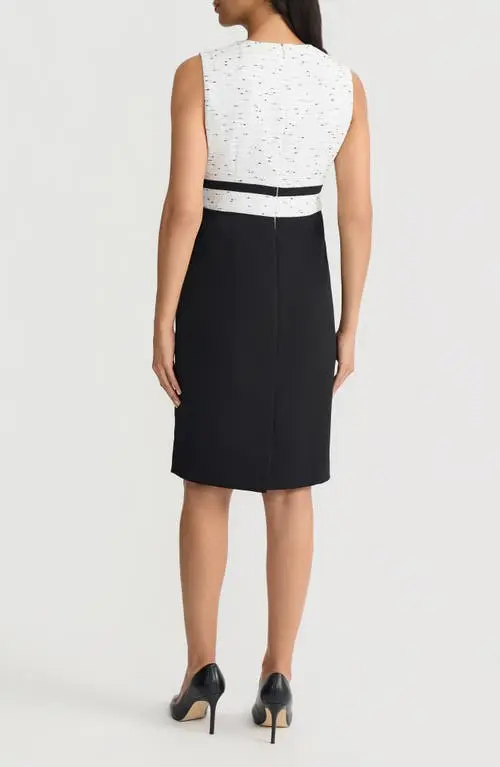 KASPER Two Tone Sheath Dress