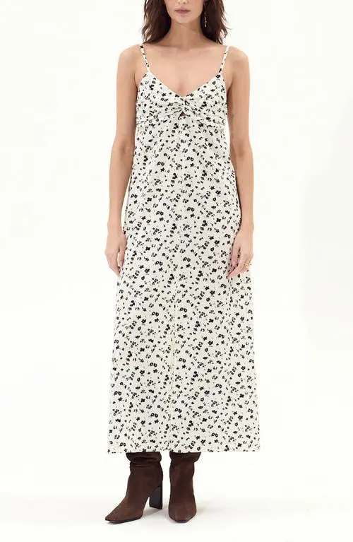 Deluc Rondella Floral Print Maxi Dress - Off White Printed