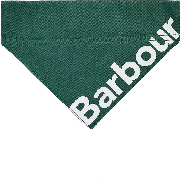 Barbour Logo Cotton Dog Bandana - Green