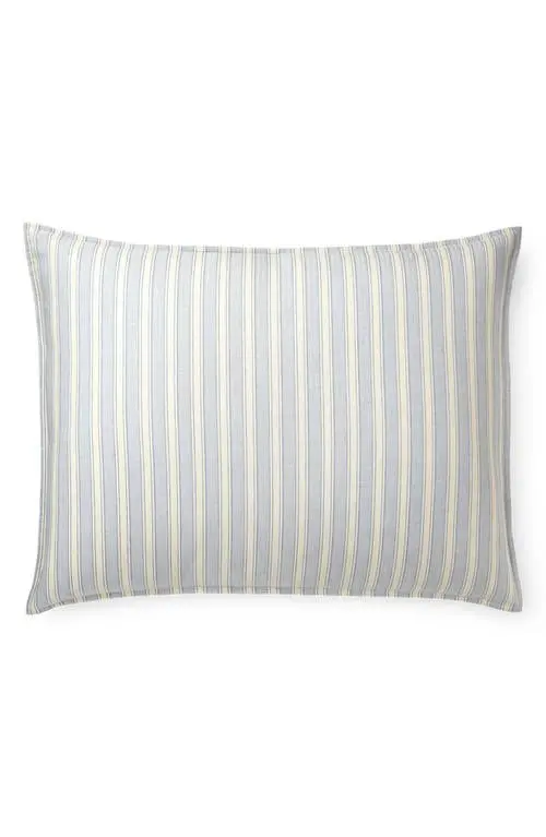 Ralph Lauren Graydon Bold Stripe Cotton Pillow Sham - Dune And Chambray