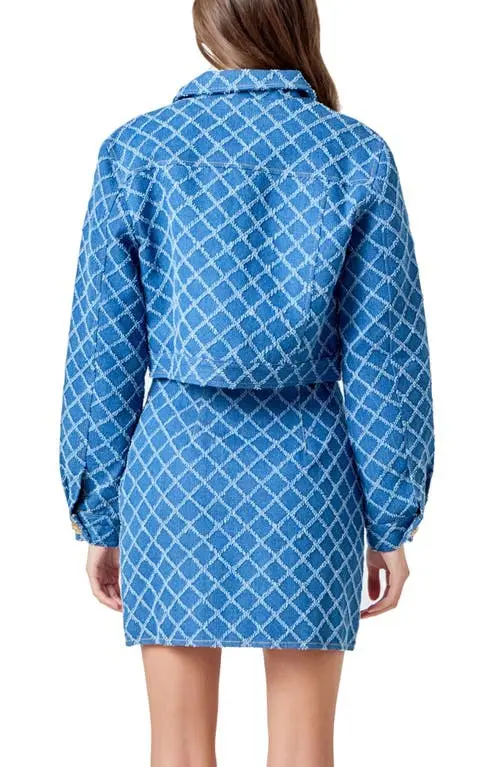Endless Rose Cropped Diamond Jacket