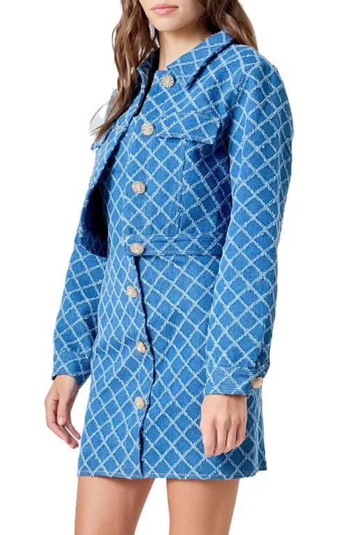 Endless Rose Cropped Diamond Jacket