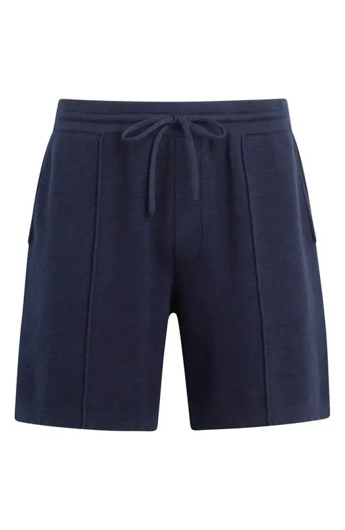 Hudson Jeans Double Knit Cotton & Cashmere Drawstring Shorts - Fleet