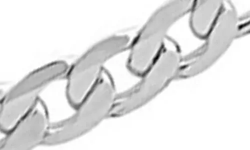 Sterling Forever Figaro Chain Necklace - Silver