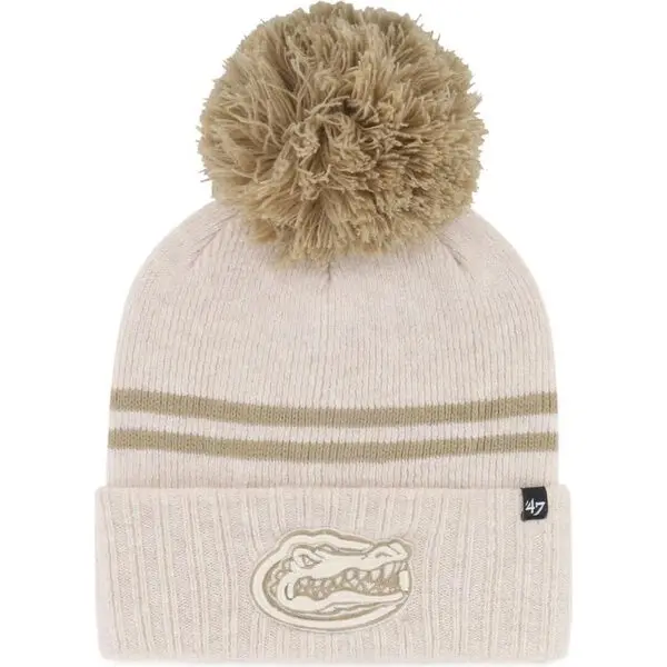 '47 Florida Gators Core & Inline Latte Cuffed Knit Hat With Pom
