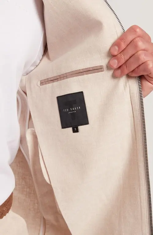 Ted Baker London Linen And Cotton Jacket - Stone