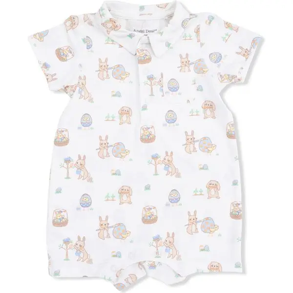 ANGEL DEAR Easter Egg Hunt Polo Shortall - Ivory